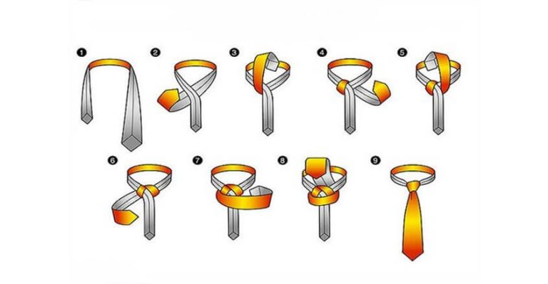 Krawatten binden Anleitung - 18 verschiedene Krawattenknoten